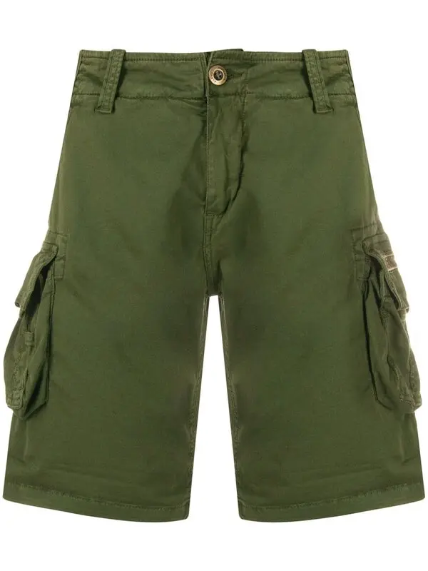 Alpha Industries Knee-length Cargo Shorts - Green