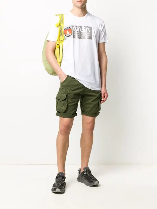 Alpha Industries Knee-length Cargo Shorts - Green