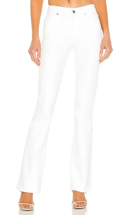 Paige High Rise Manhattan Boot Jeans - Crisp White