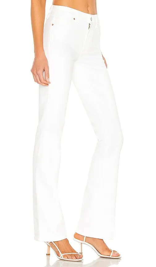 Paige High Rise Manhattan Boot Jeans - Crisp White