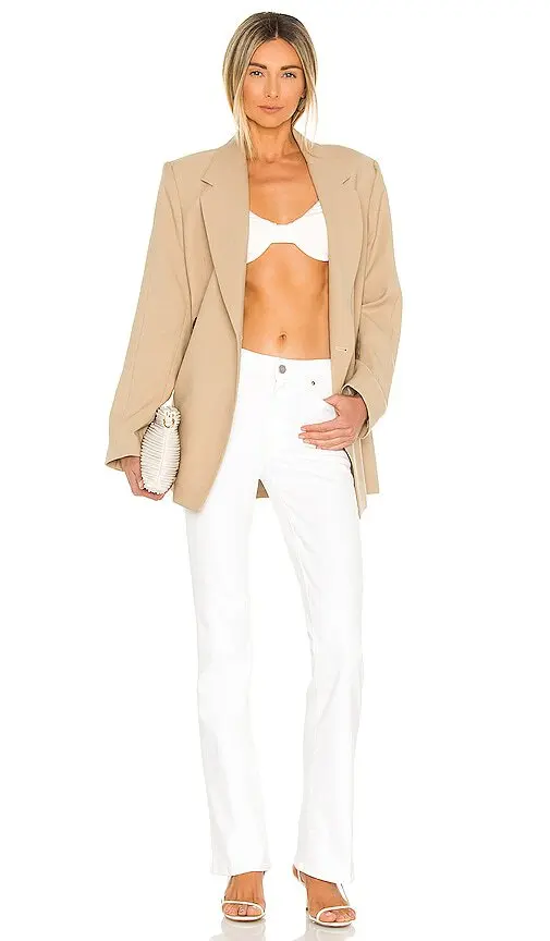 Paige High Rise Manhattan Boot Jeans - Crisp White