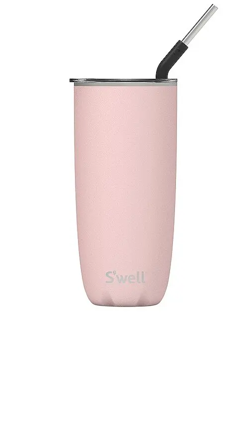 S'WELL Tumbler With Straw 24oz In Pink - Stone Pink Topaz