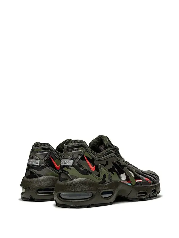 Nike X Supreme Air Max 96 Camo Sneakers - Green