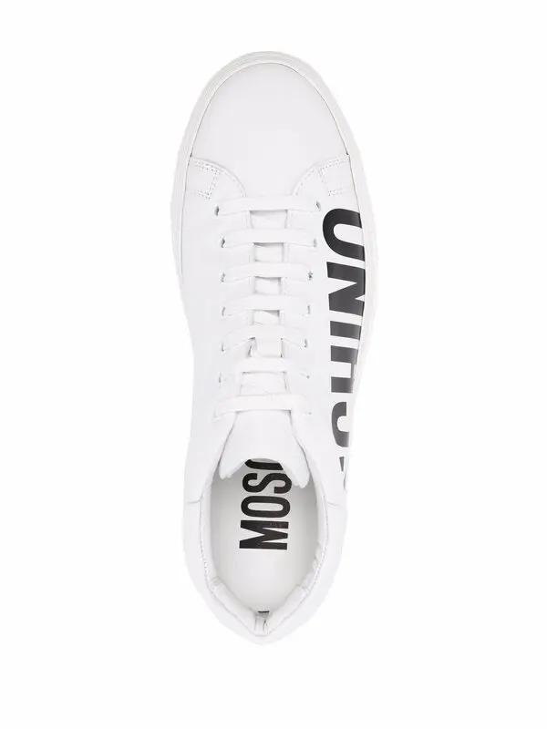Moschino Logo-print Low-top Sneakers - White
