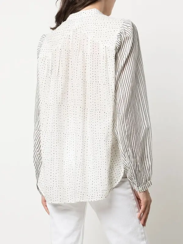 Rag & Bone Carly Tie-neck Blouse