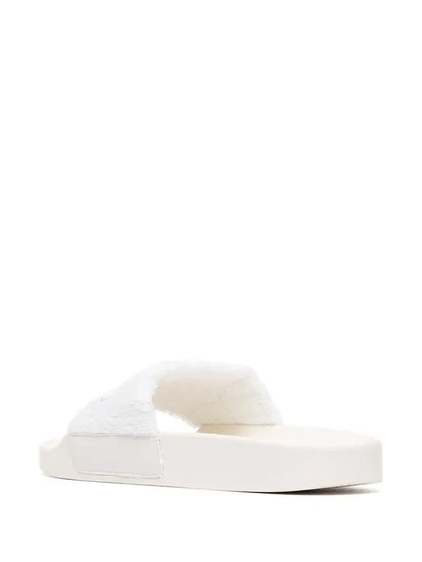 Senso Elly Logo-embroidered Slides - White