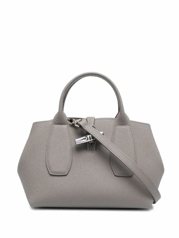 Longchamp Small Roseau Leather Tote Bag