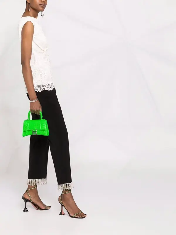 Philipp Plein Scalloped Lace Blouse - Neutrals
