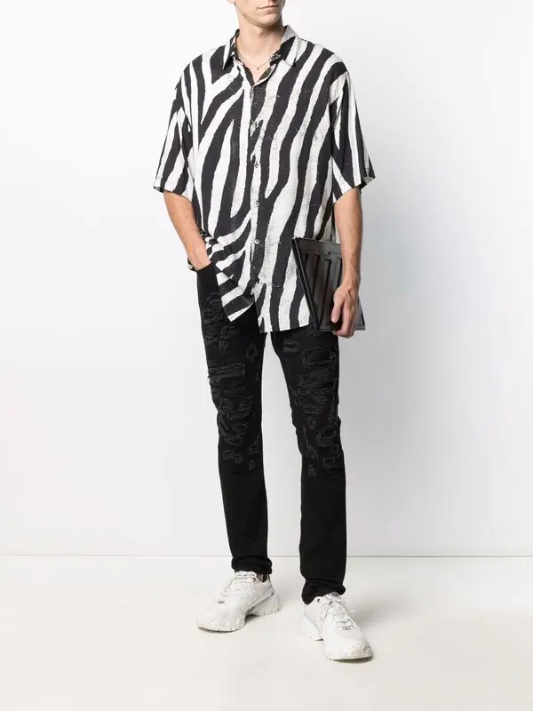 Philipp Plein Super-straight Destroyed Jeans