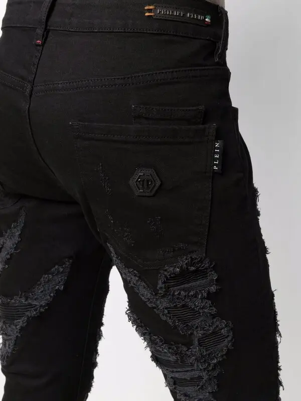 Philipp Plein Super-straight Destroyed Jeans