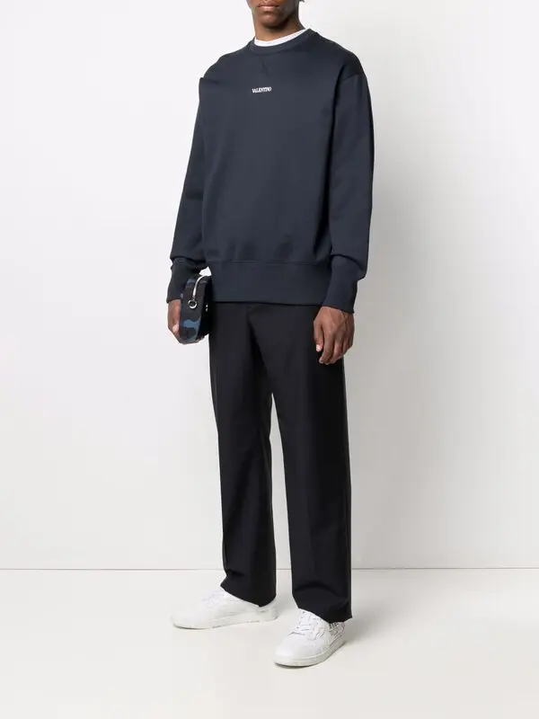 Valentino Garavani Straight-leg Tailored Trousers - Blue