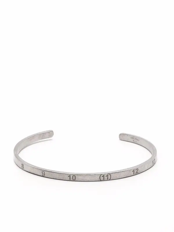 MAISON MARGIELA Numbers Cuff Bracelet - Silver
