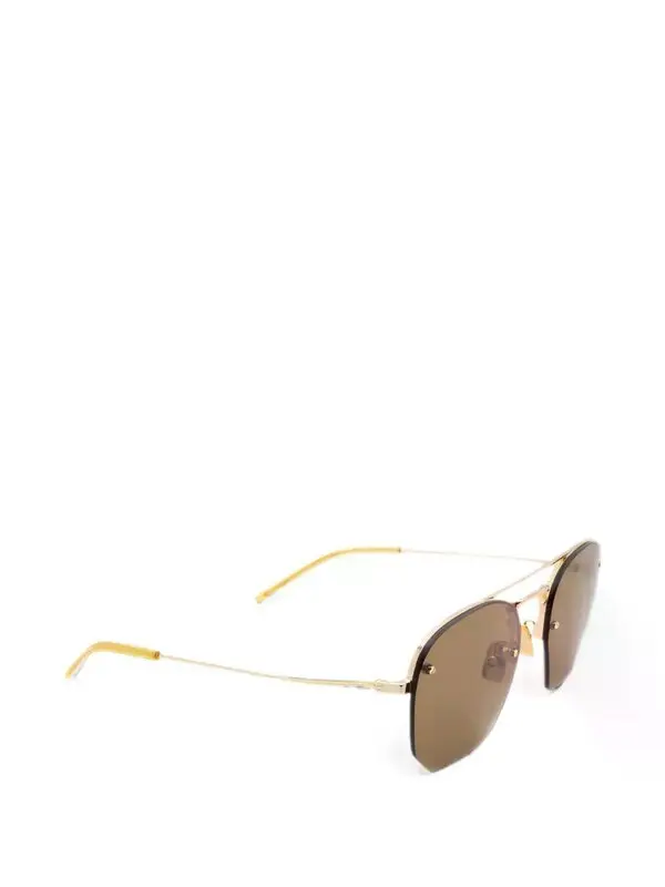 Saint Laurent Geometric Frame Sunglasses