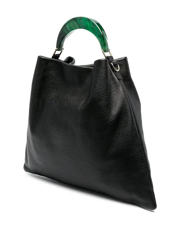 Marni Venice Medium Tote Bag In Leather - Black