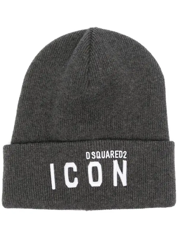 Dsquared2 Embroidered-logo Ribbed-knit Hat