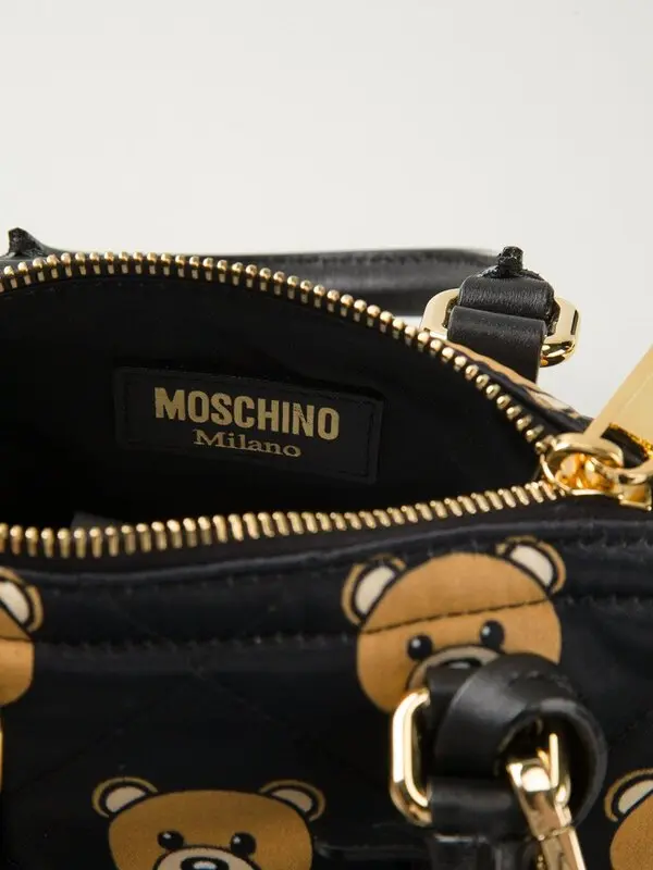 Moschino Quilted Teddy Bear Crossbody Bag