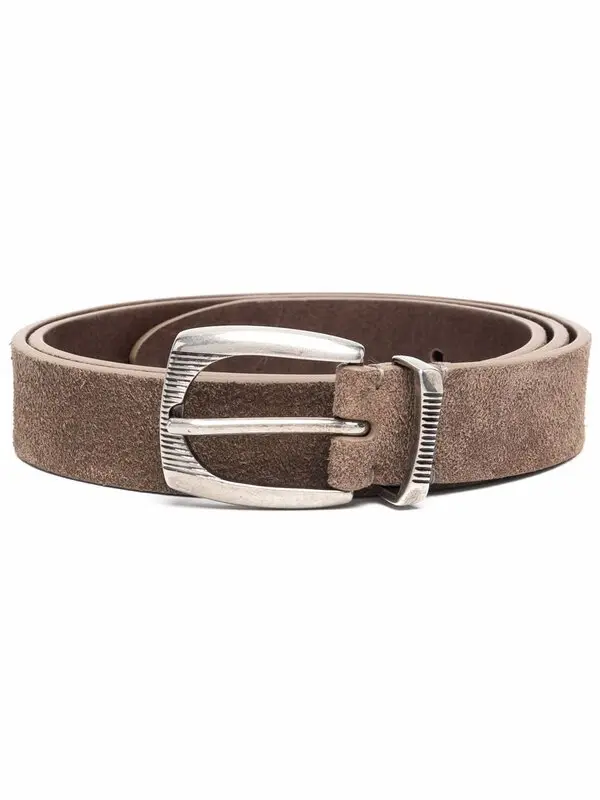 Brunello Cucinelli Buckle-fastening Suede Belt - Brown