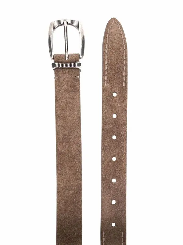 Brunello Cucinelli Buckle-fastening Suede Belt