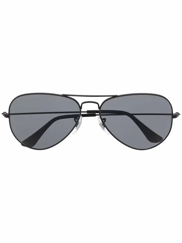 Ray-ban Aviator Metal-frame Sunglasses - Black