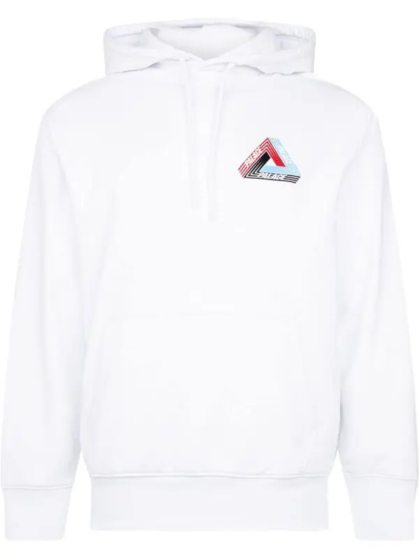 PALACE Tri-dart Logo-print Hoodie - White