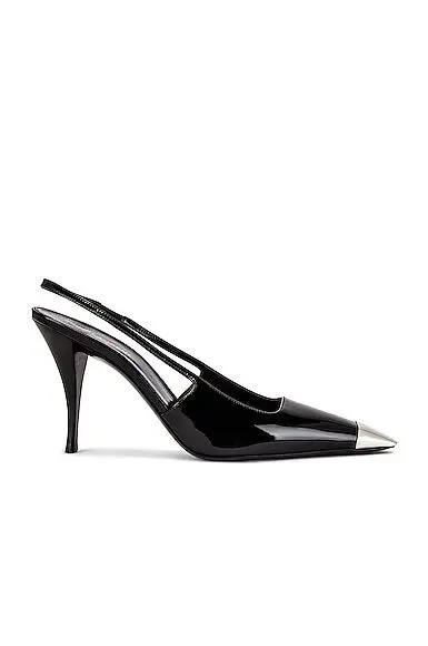 Saint Laurent Blade Slingback Pumps In Black