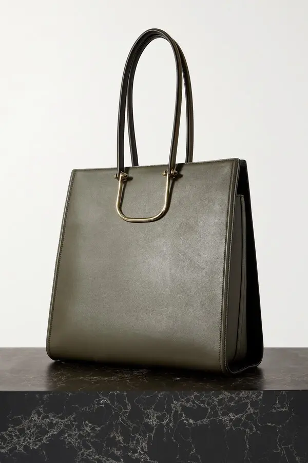 Alexander McQueen The Tall Story Large Two-tone Leather Tote