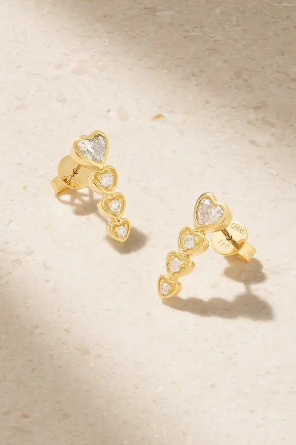 Shay 18-karat Diamond Drop Earrings - Gold