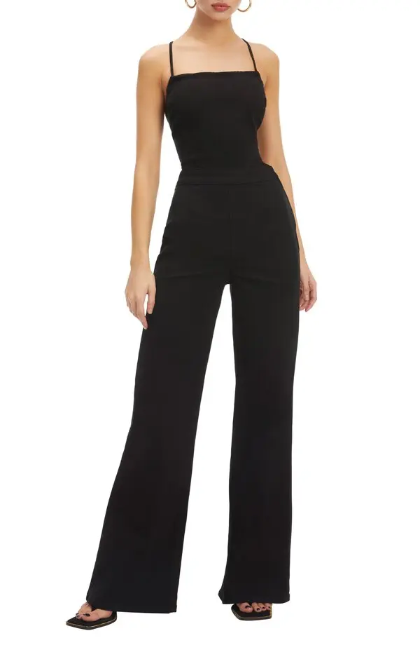 Good American Vacay Wide Leg Jumpsuit