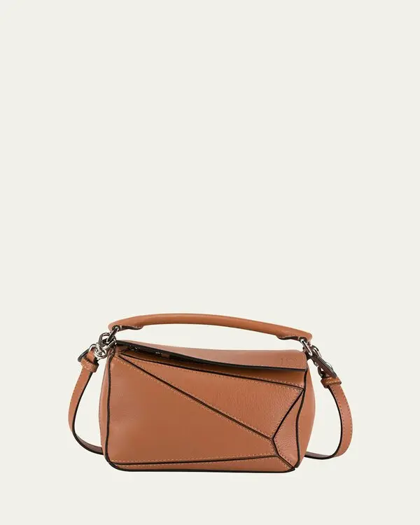 Loewe Puzzle Mini Top-handle Bag - Tan