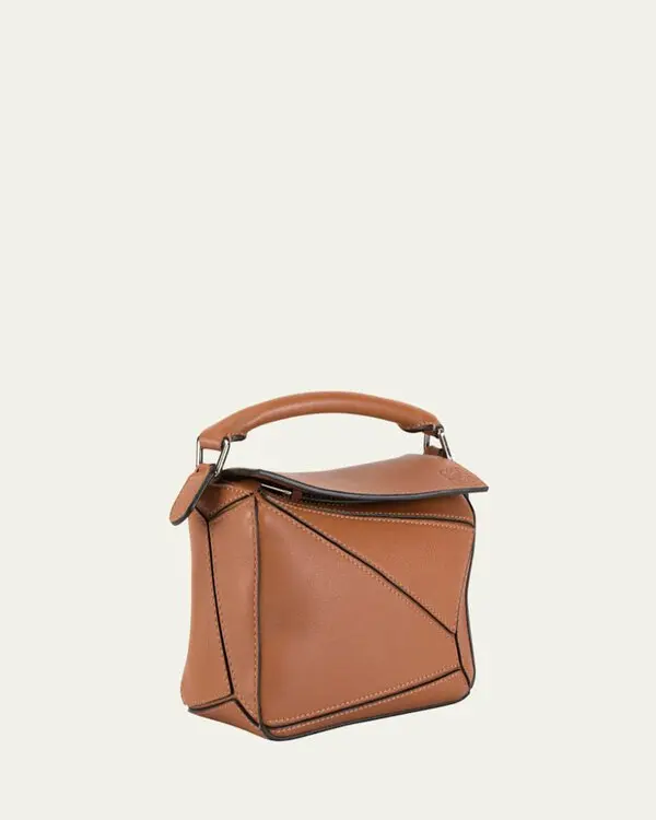 Loewe Puzzle Mini Top-handle Bag - Tan