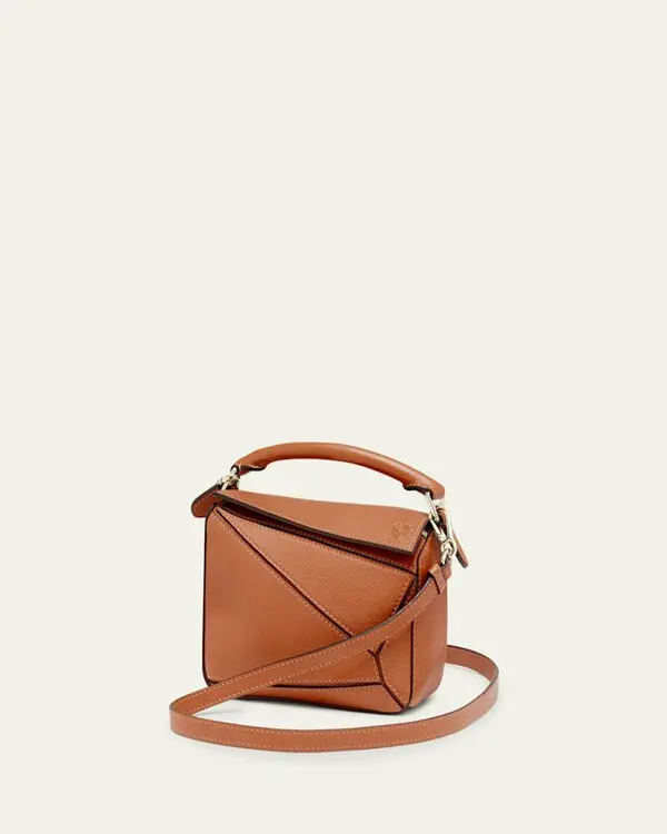 Loewe Puzzle Mini Top-handle Bag - Tan