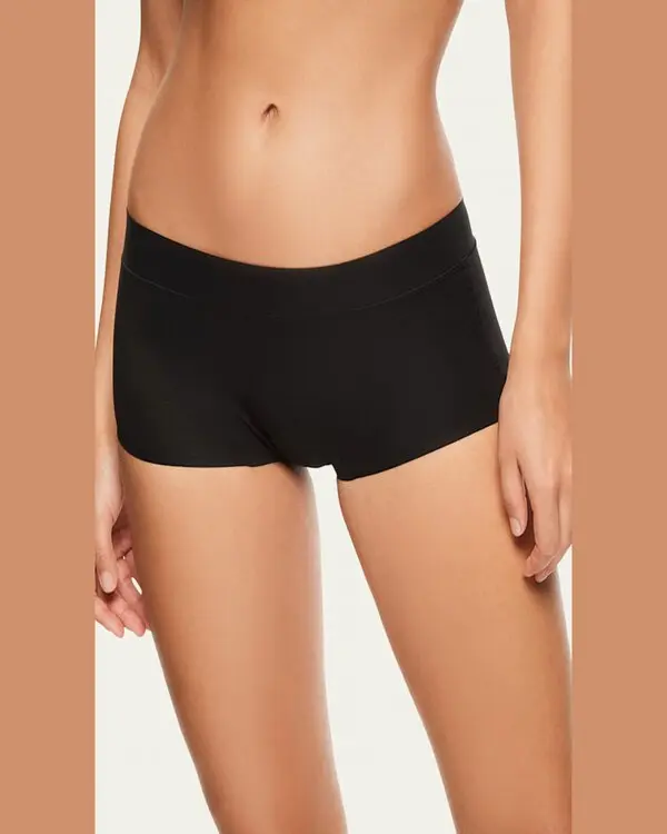 Chantelle Soft Stretch Boyshort Briefs - Black