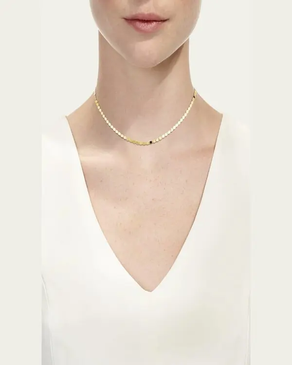 Lana Jewelry 14k Bond Nude Chain Choker Necklace - Gold