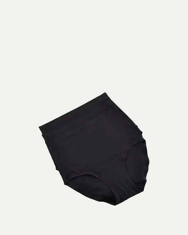Chantelle Soft Stretch High-waist Seamless Regular Briefs 3 Pack - Black