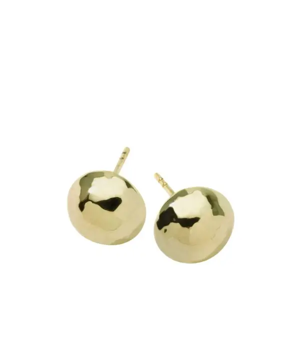 Ippolita 18k Hammered Pinball Stud Earrings