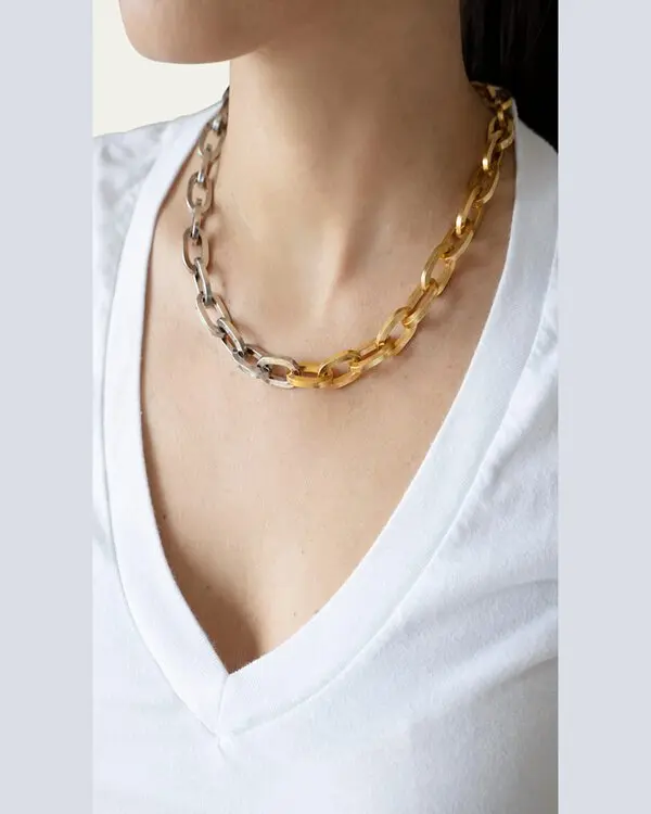 BEN-AMUN Two-tone Link Necklace