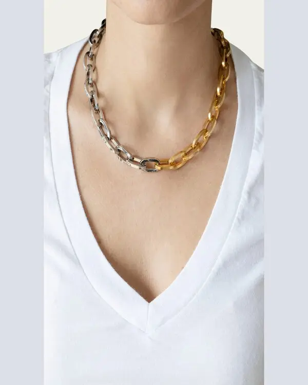 BEN-AMUN Two-tone Link Necklace