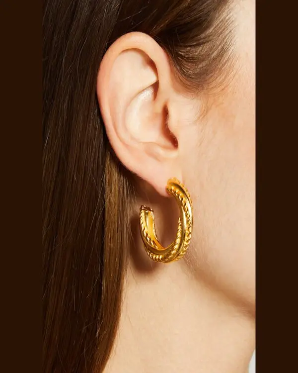 BEN-AMUN Plated Hoop Earrings
