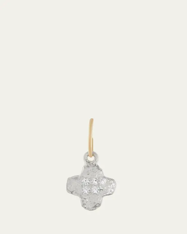 LEE BREVARD Tiny Cruz Single Earring - Silver