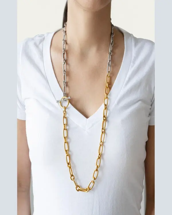 BEN-AMUN Long Two-tone Necklace