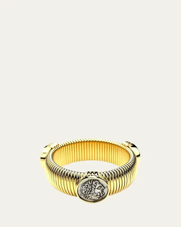 BEN-AMUN Roman Coin Statement Bracelet - Gold