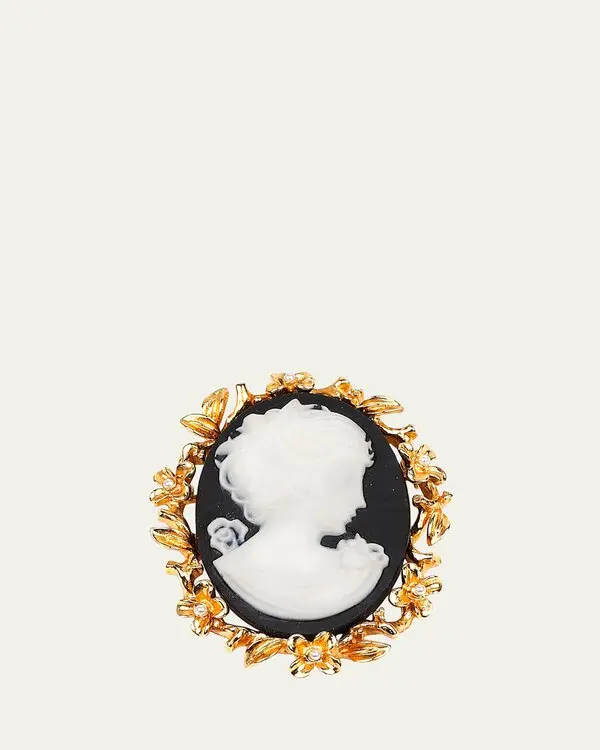 BEN-AMUN Cameo Pin - Gold