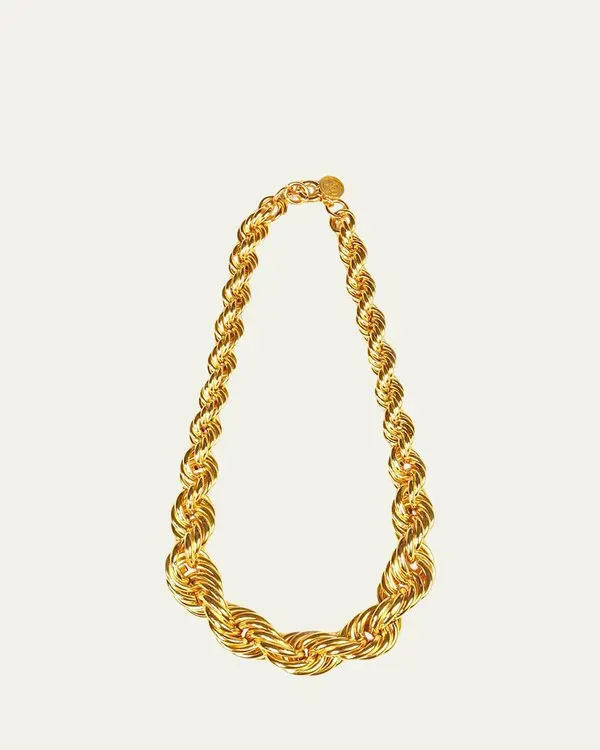 BEN-AMUN Ribbon Chain Necklace - Gold