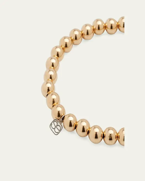 SYDNEY EVAN 14k Beaded Diamond Wheel Bracelet