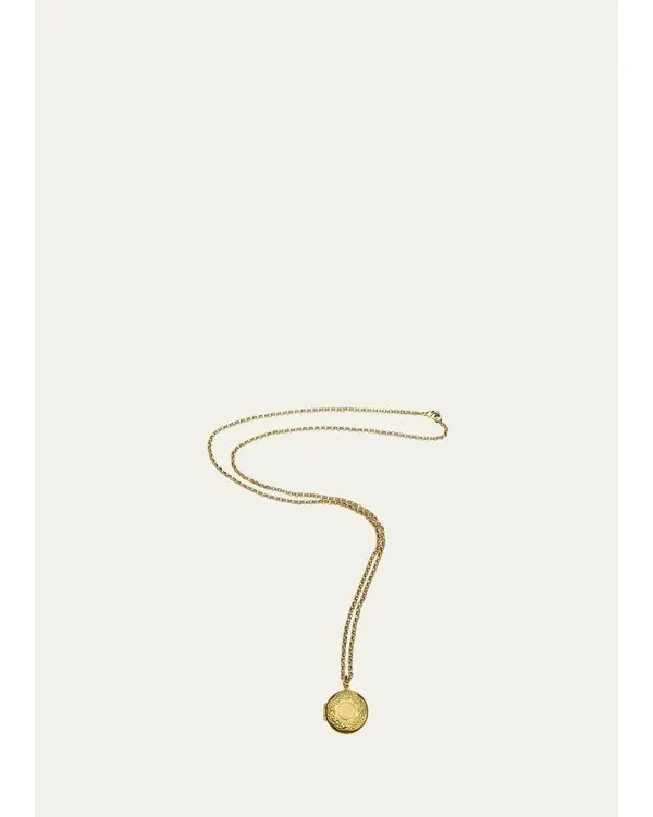 BEN-AMUN Round Locket Pendant Necklace - Gold