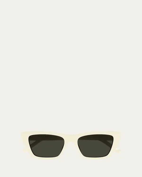 Saint Laurent Cat-eye Sunglasses - Shiny Solid Ivory