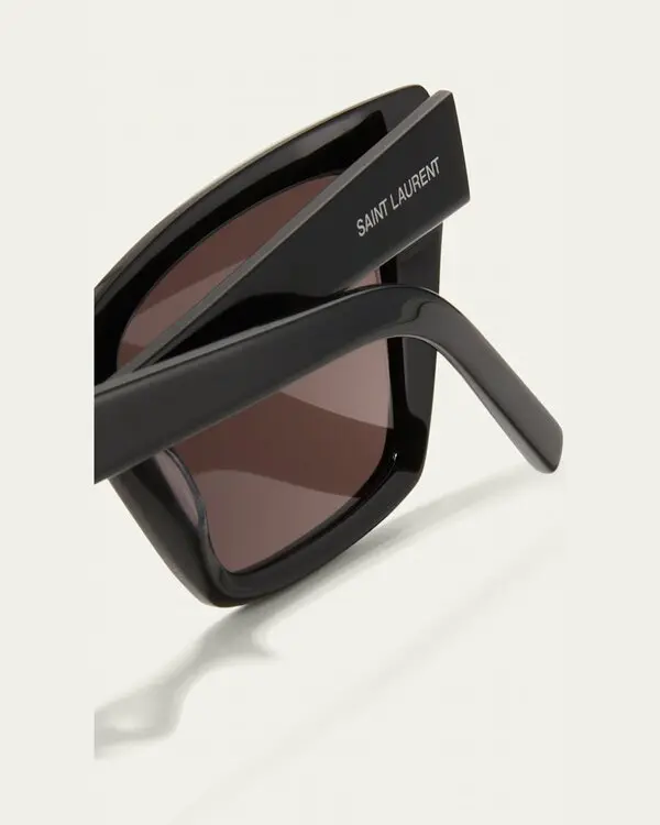 Saint Laurent Cat-eye Sunglasses - Shiny Solid Ivory