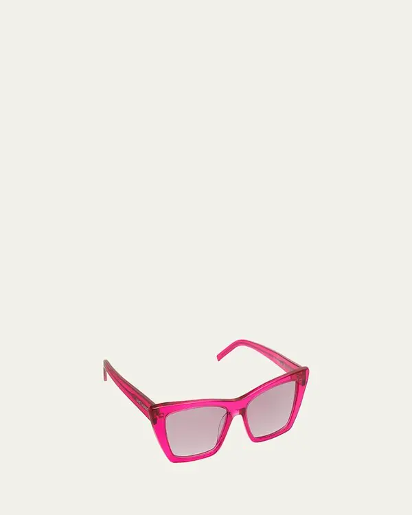 Saint Laurent Cat-eye Sunglasses - Shiny Solid Ivory