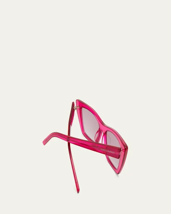 Saint Laurent Cat-eye Sunglasses - Shiny Solid Ivory