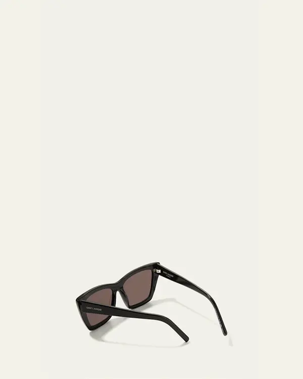 Saint Laurent Cat-eye Sunglasses - Shiny Solid Powder Pink